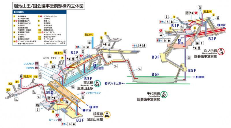 Layout and accessibility of train and subway stations in Tokyo - Tokyo ...